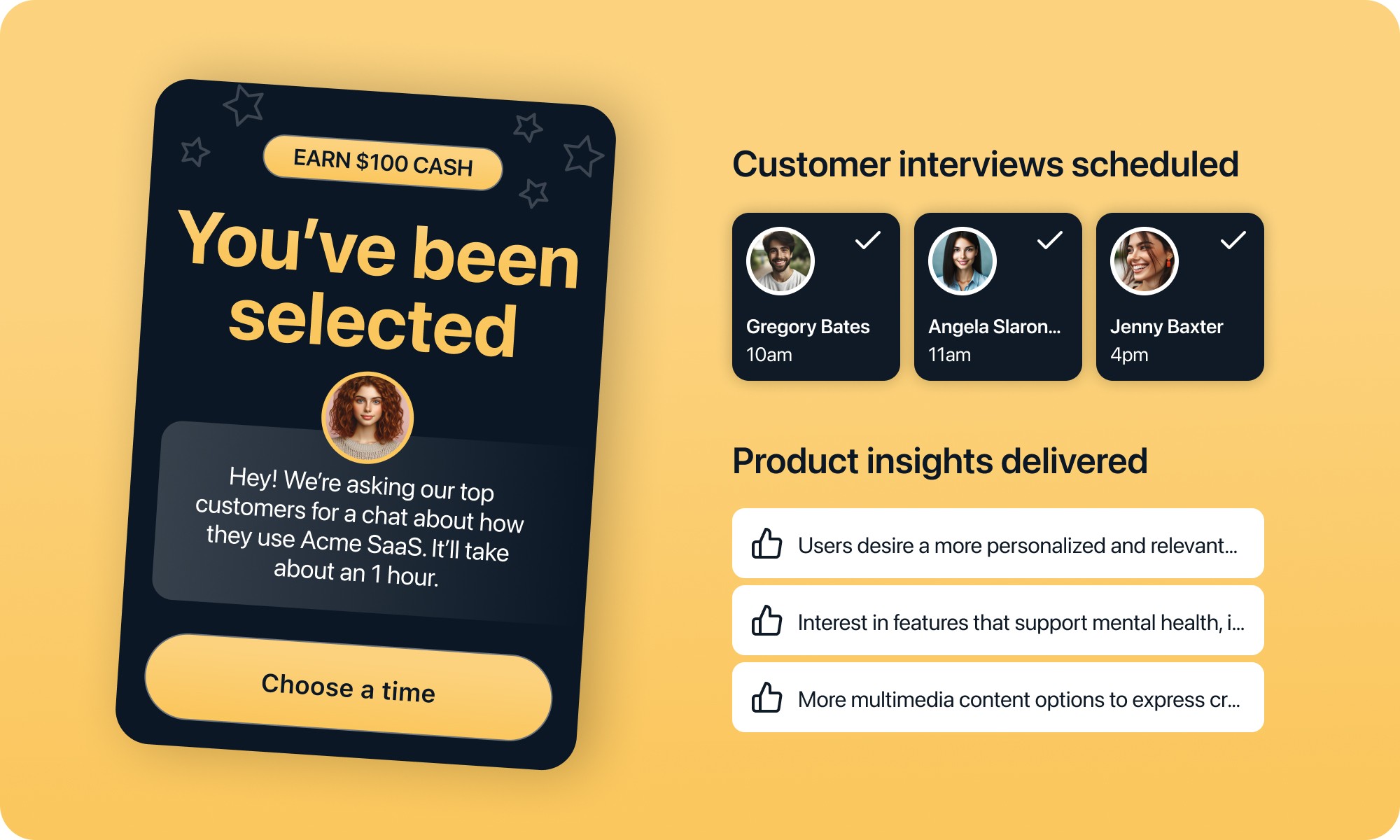 Customer Interview Questions | Insight Pipeline