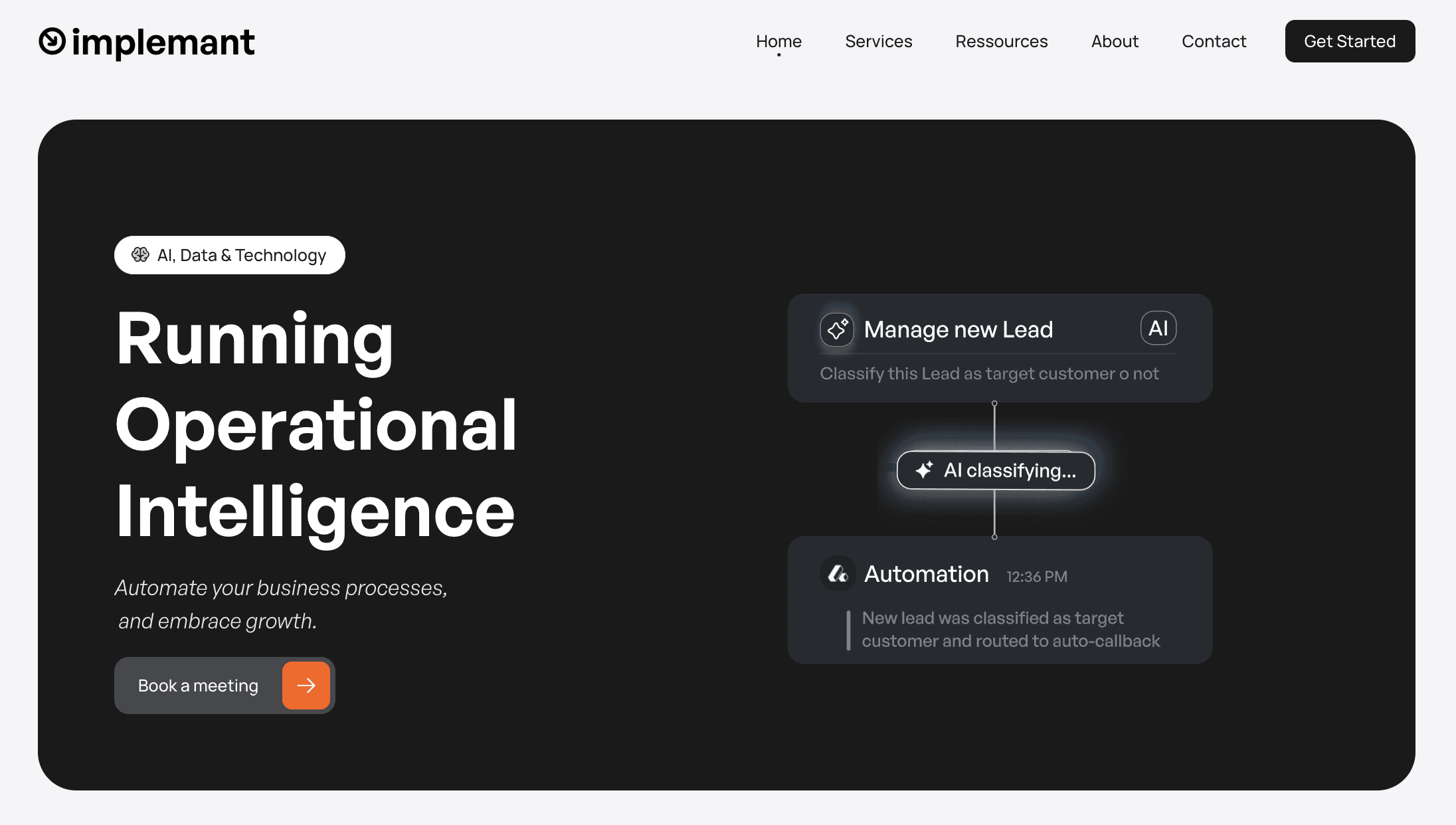 Implemant - Running Operational Intelligence