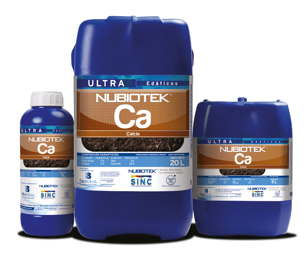 NUBIOTEK® ULTRA Ca | Solución de Nutrición Vegetal | Bioteksa