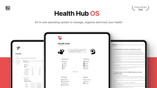 20 Best Notion Health & Fitness Templates for 2025 (Paid & Free)