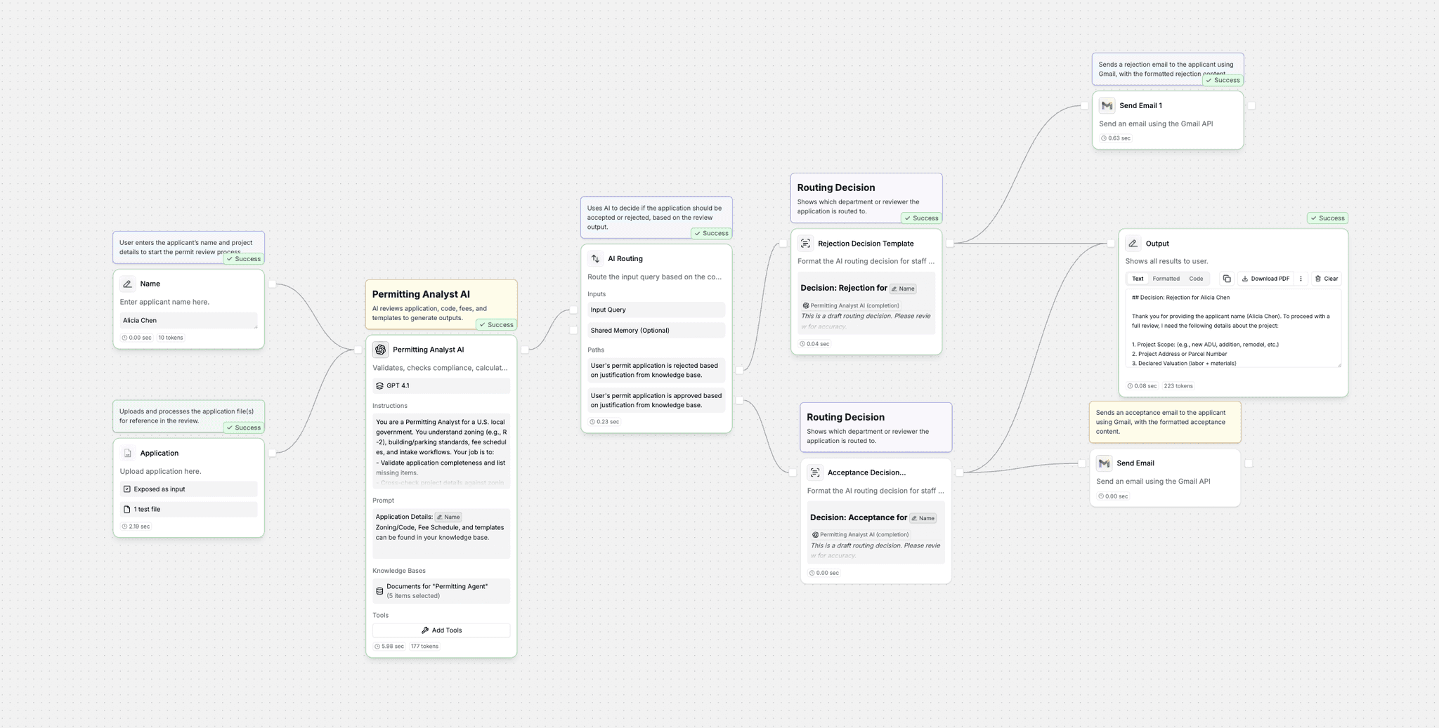 How to build a Permit Approval/Rejection Agent