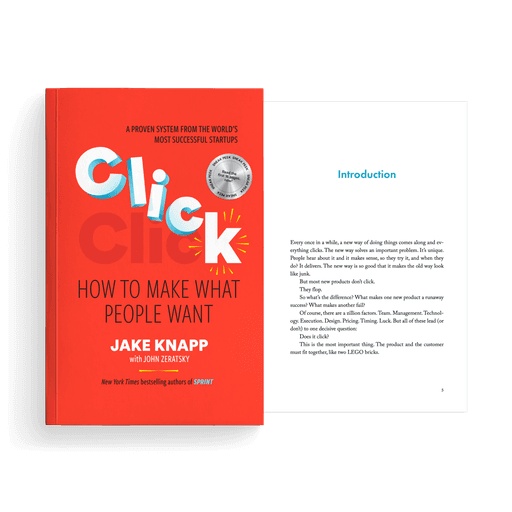 'Click' - The New Book from the Authors of NYT bestseller 'Sprint'!