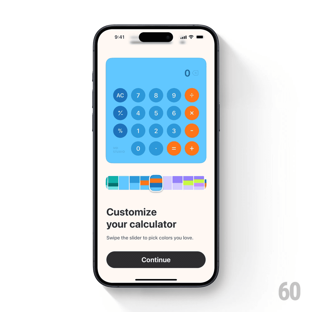 60fps - UI/UX animation inspiration for mobile & web apps