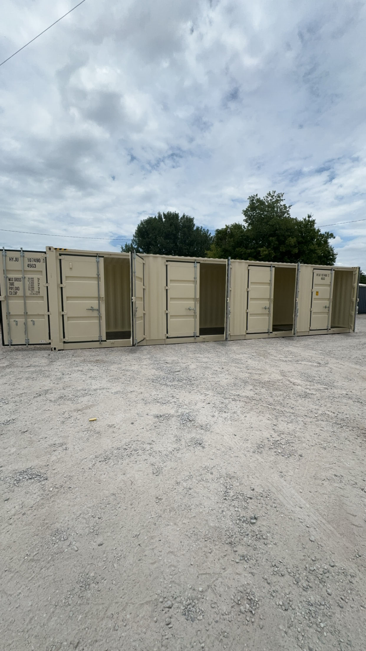 Basic One-Trip 40ft Side Opening Shipping Container - Cactus Containers ...