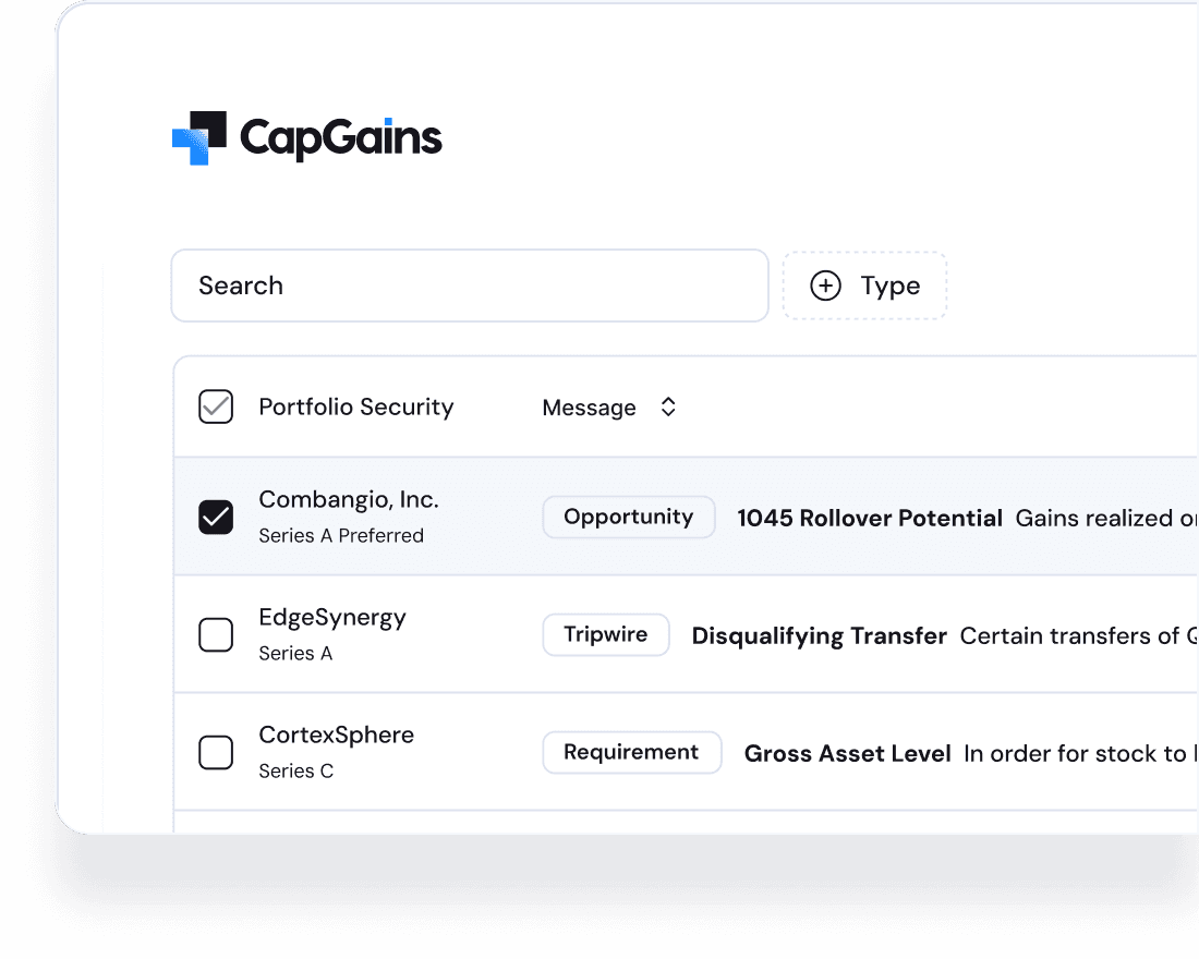 Opportunities – CapGains