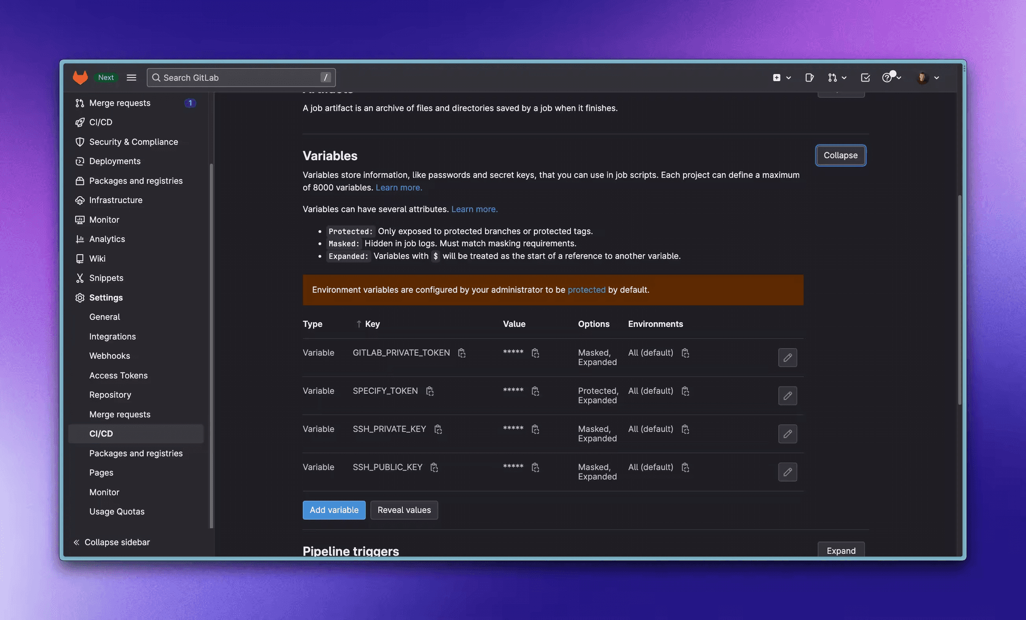 How to sync design tokens from Specify to GitLab | Specify