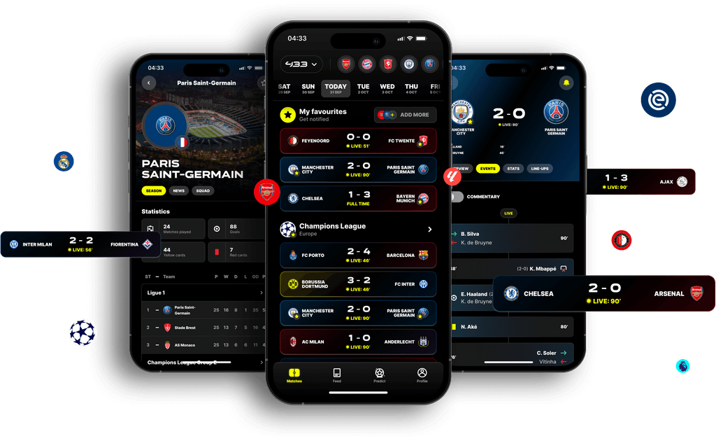 433 Football - App