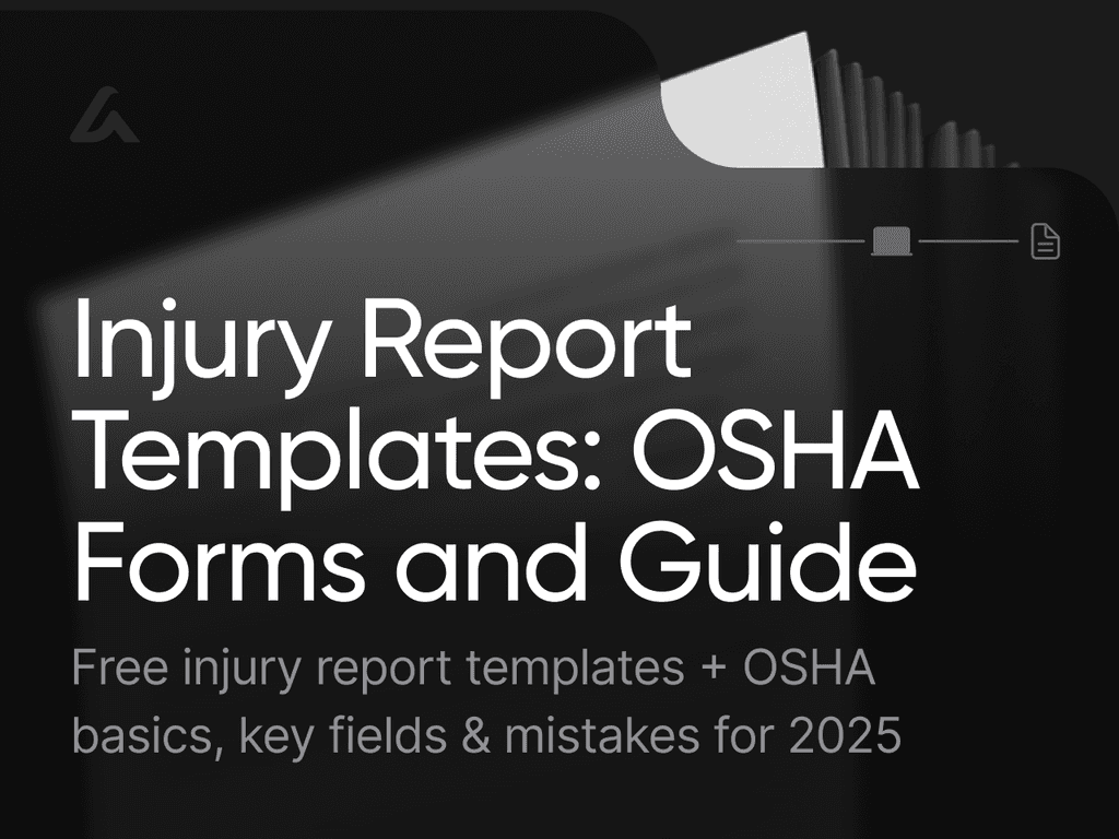 Injury Report Templates: OSHA Forms, Examples & Guide