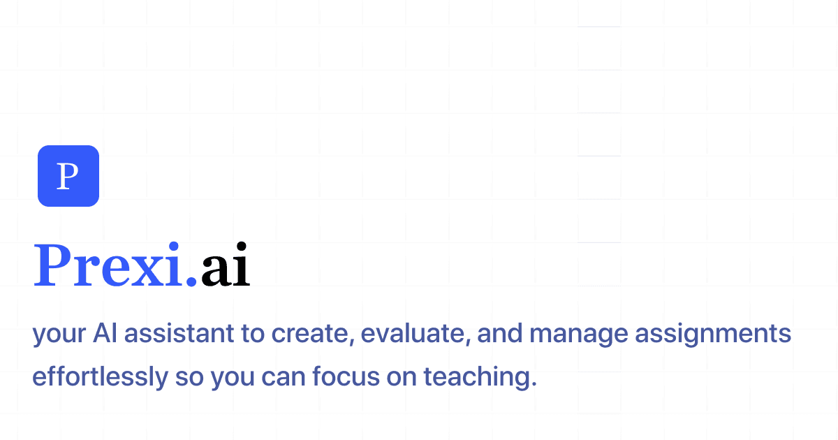 Prexi - Your AI Teaching Assitant