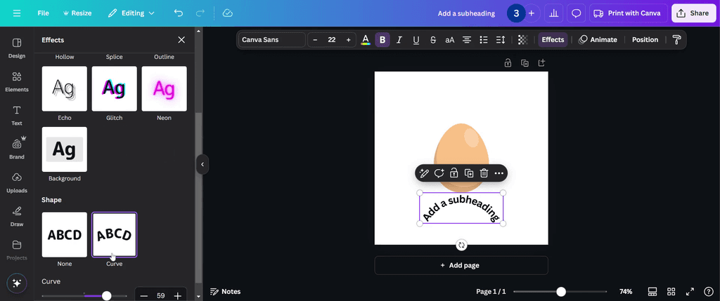 How to Wrap Text in Canva – Easy Text Formatting - 1 minute video guide