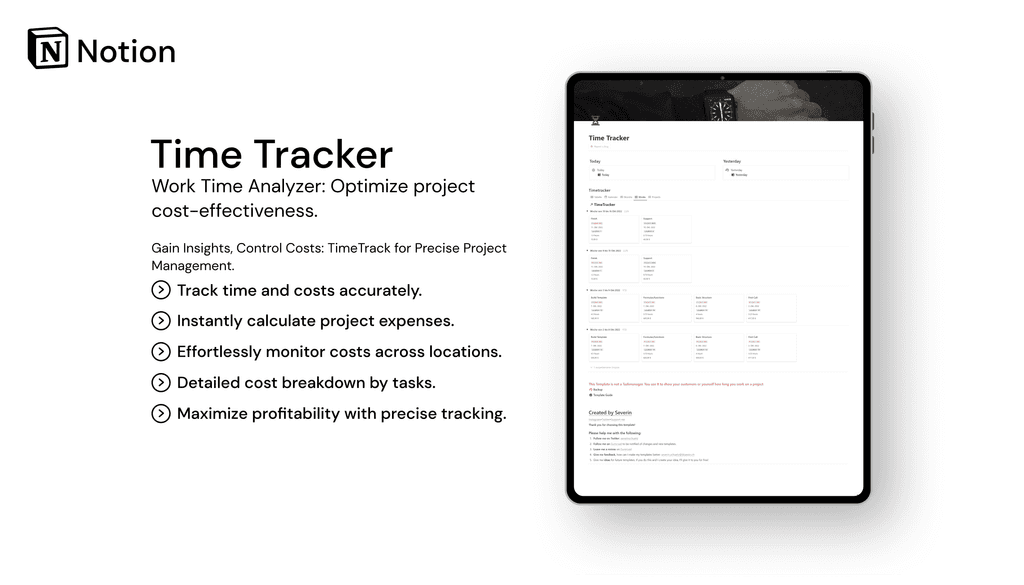 9 Notion Time Tracker Templates for 2025 - Solt Wagner