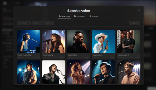 AI Singing Generator - Royalty Free AI voice Generators - Kits.AI