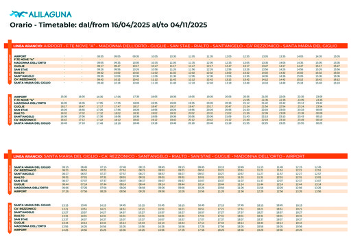 Alilaguna | Orange Line