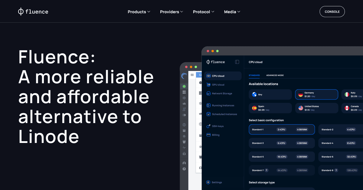 Fluence: A 70% cheaper alternative to Linode