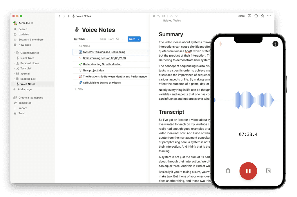 6 Best Ways to Transcribe Voice Notes into Notion | Notis Medical Scribe