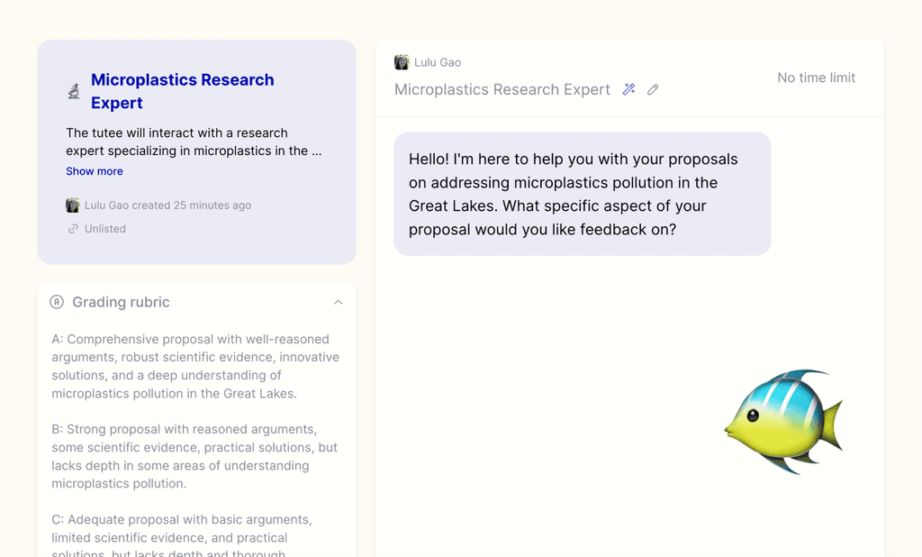 Interview AI about microplastics in aquatic ecosystems