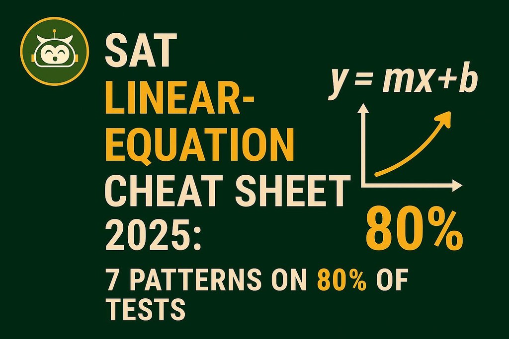 SAT Linear-Equation Cheat Sheet 2025: 7 Patterns on 80 % of Tests ...