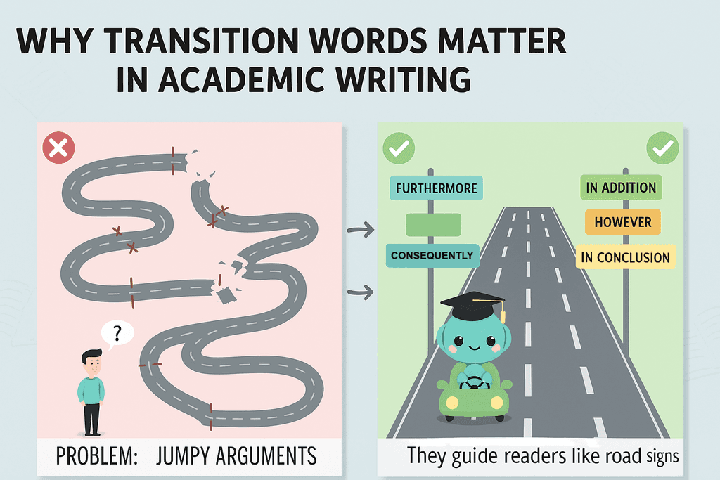 How to Use Transition Words in Academic Writing (Examples & Tips)