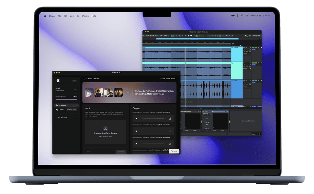 Download Free Kits AI Desktop App – Your AI Vocal Toolbox