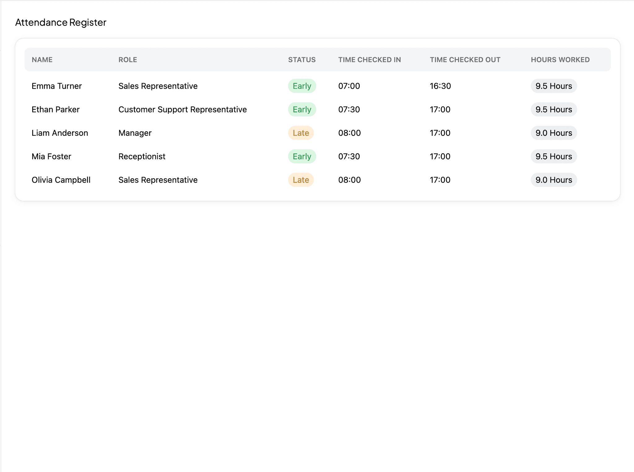 Attendance Tracker - Effortless attendance tracking.