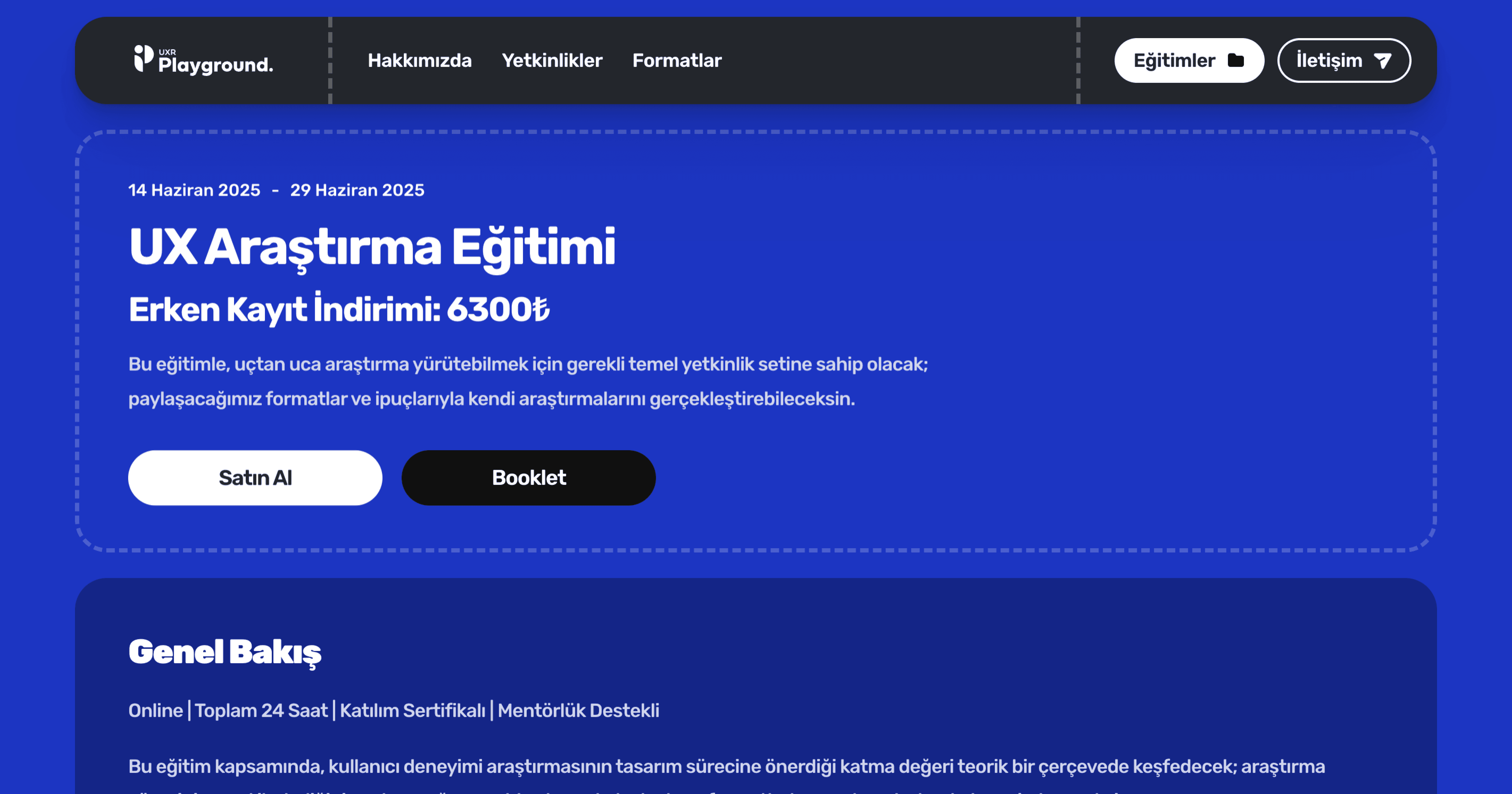 UXR Playground | UX Araştırma Eğitimi