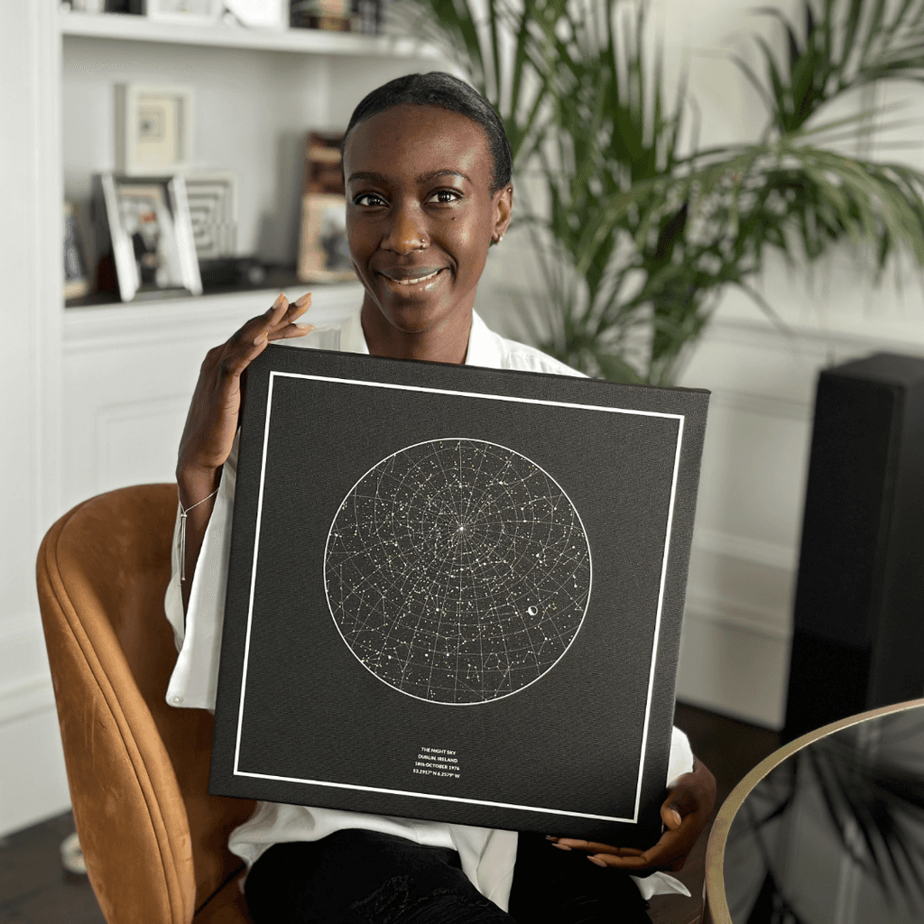 Night Sky Fine Art Canvas - The Night Sky - Custom Star Map