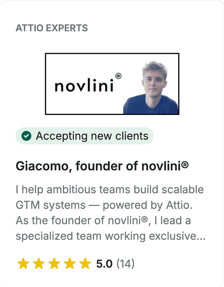 Attio CRM Experts | Modular GTM & CRM Solutions by novlini®