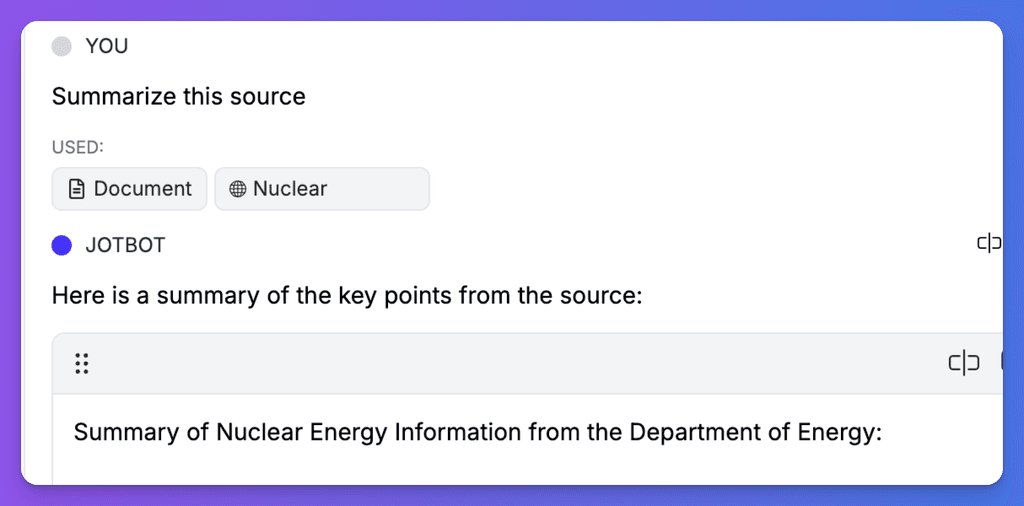 AI Source Finder | JotBot AI