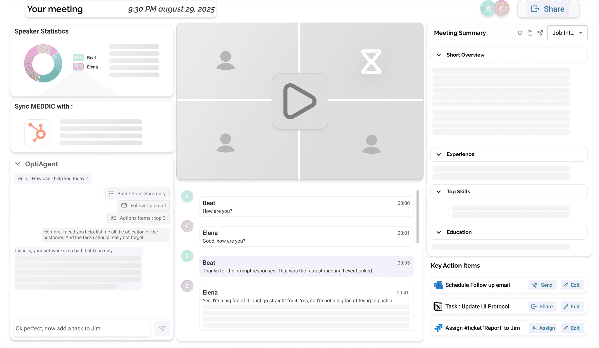 Optiverse - The Complete AI Meetings Partner