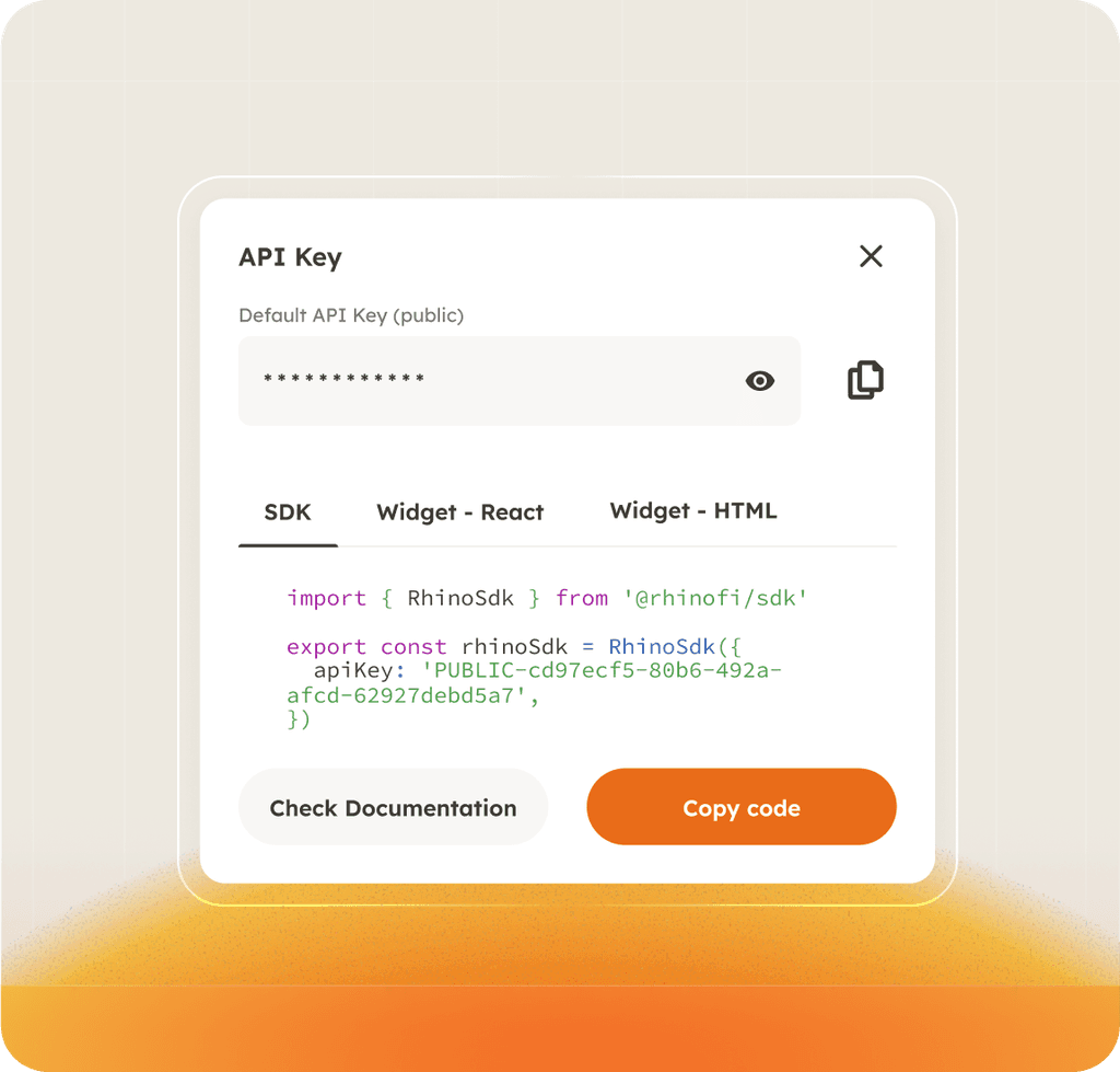 Seamless Bridging Inside Your dApp | Rhino.fi