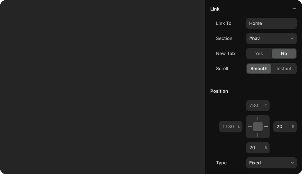 How to add a scroll-to-top button to your website — Framer Help