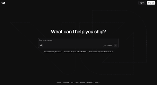 Generative Fullstack: Frontend UI with Vercel v0 and Backend with BuildShip