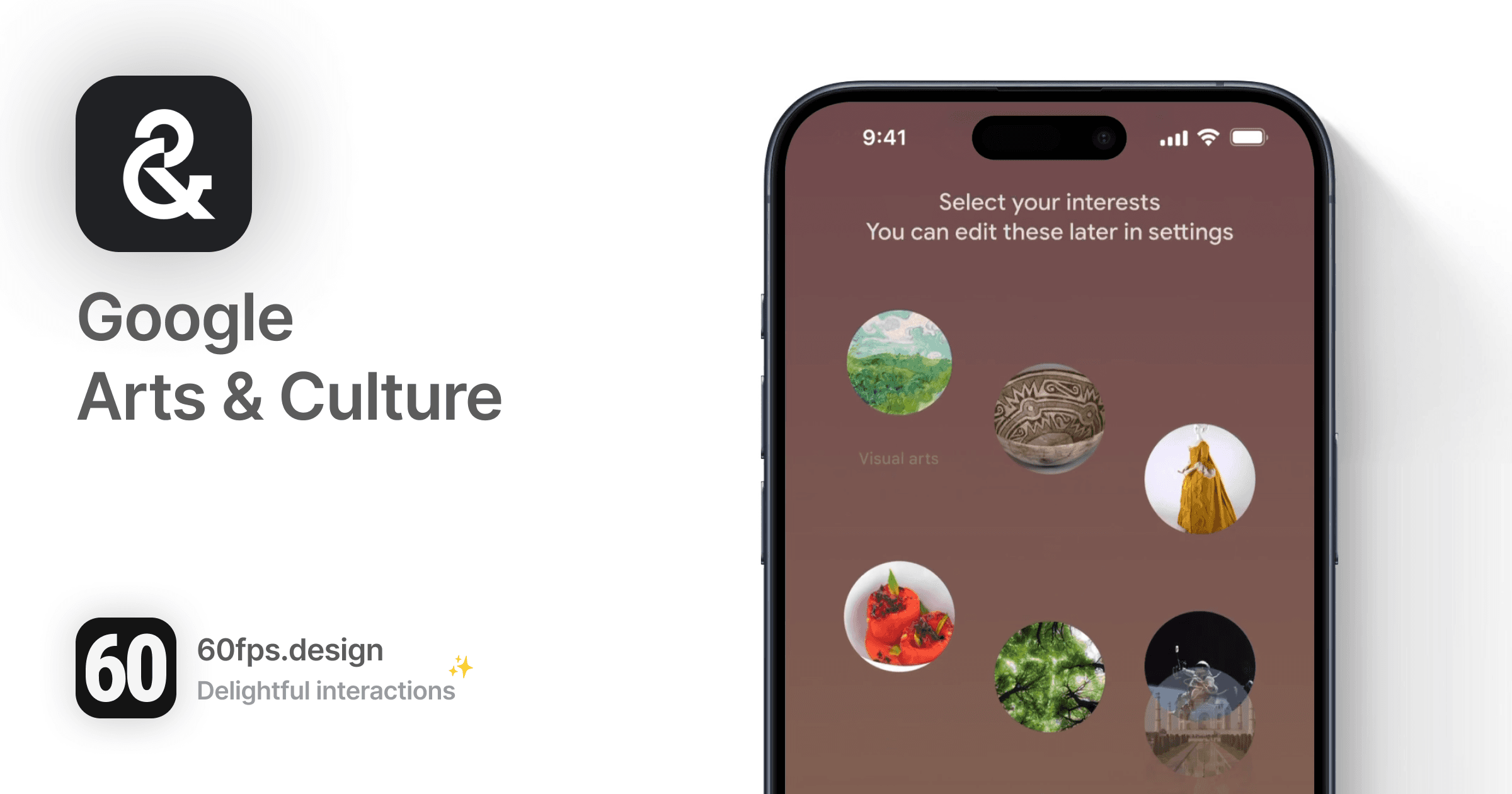 Google Arts & Culture iOS App UI/UX animation