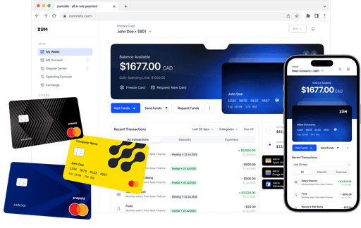 Zum Rails Launches Suite of Mastercard Powered Card Programs in Canada ...