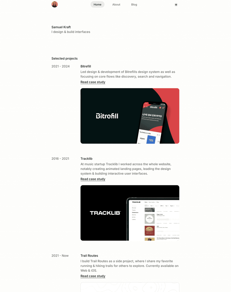 Dead Simple Sites — Minimal Website Inspiration