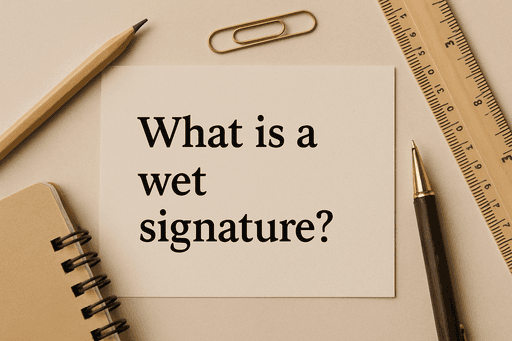 Wet Signatures: What They Are and When You Need One