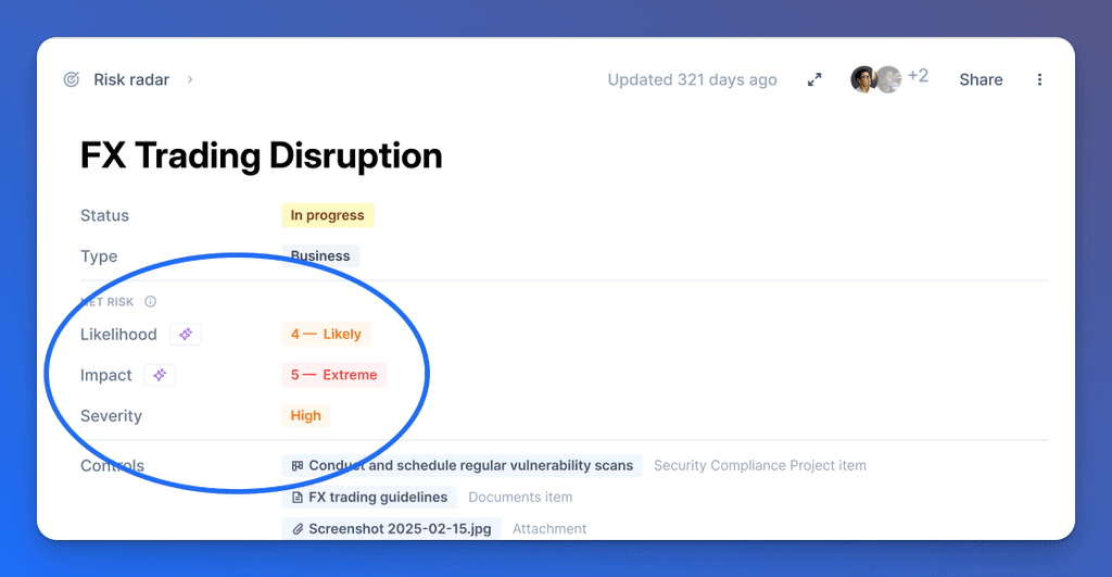Risk Radar / Reference / Risk Radar - Swise.ai