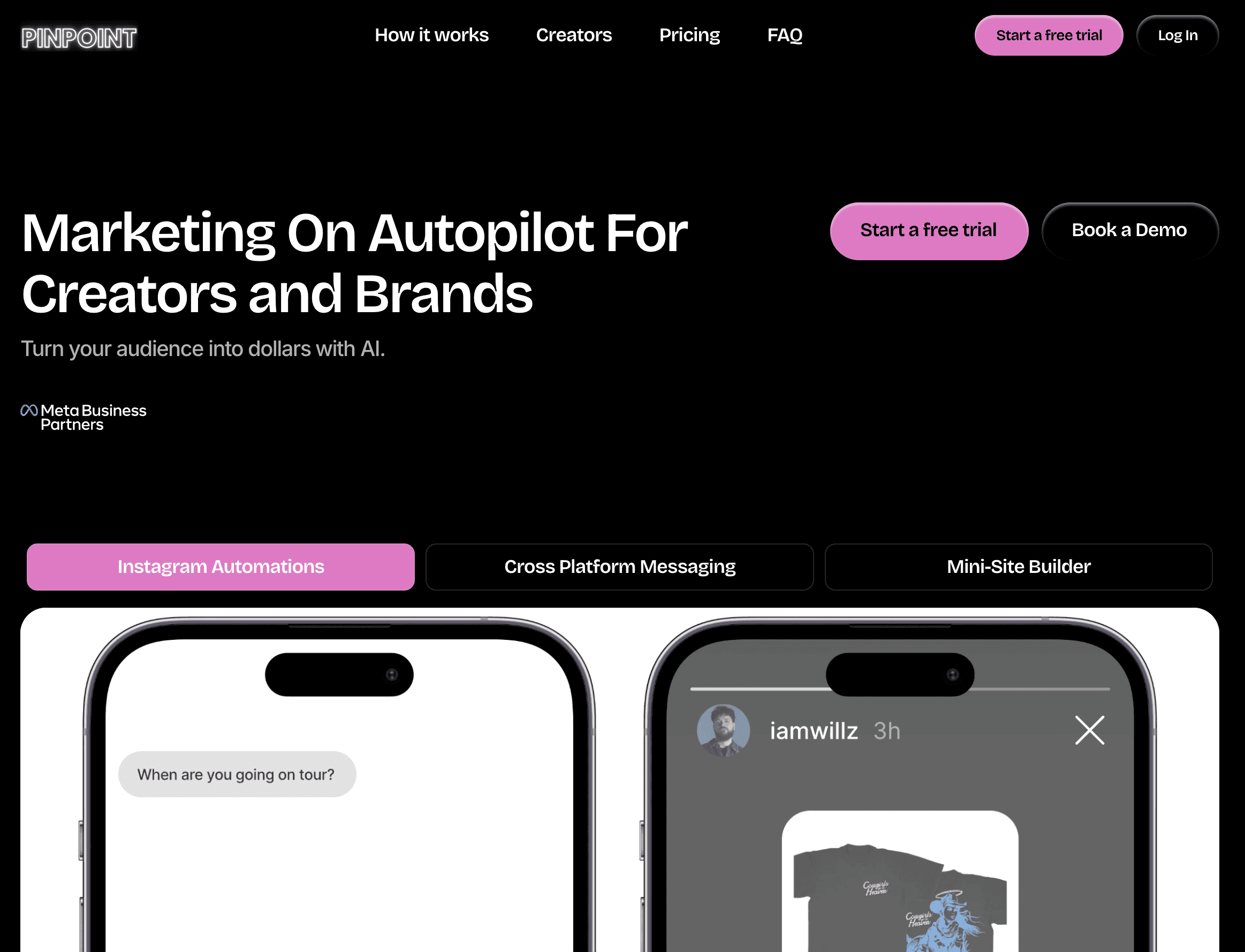 Pinpoint - Marketing On Autopilot For Creators and Brands.