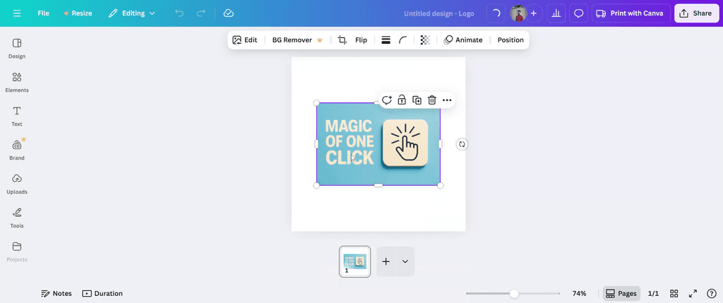 How to Match Colours on Canva - 1 minute video guide