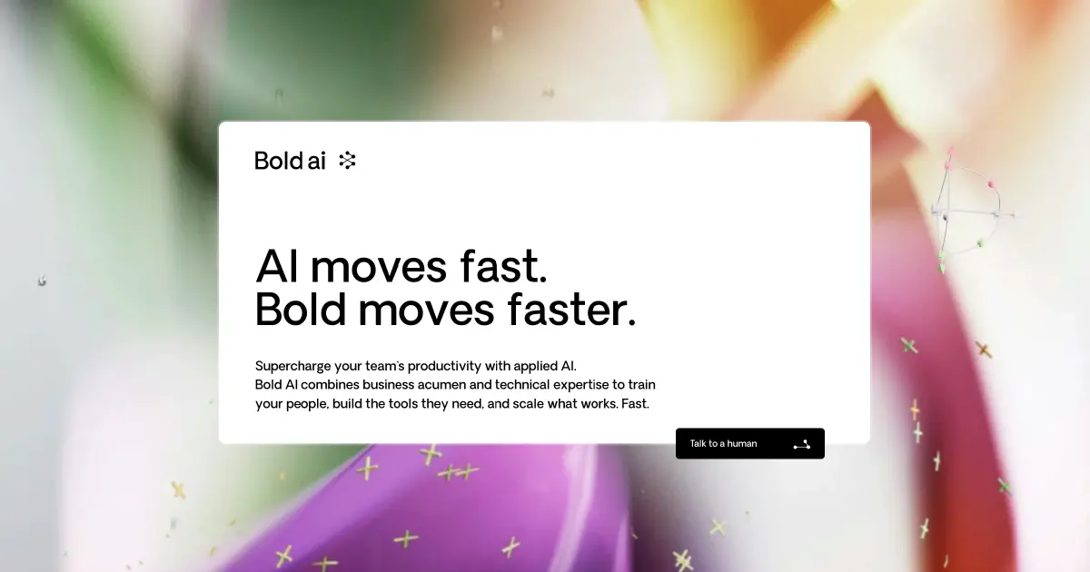 Bold ai – Move your teams from AI Spectators to AI Practitioners