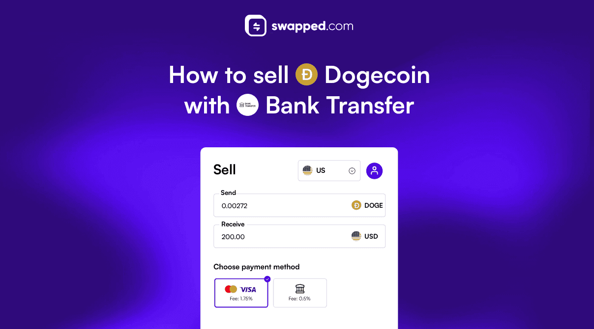 How to sell Dogecoin (DOGE) with Bank Transfer