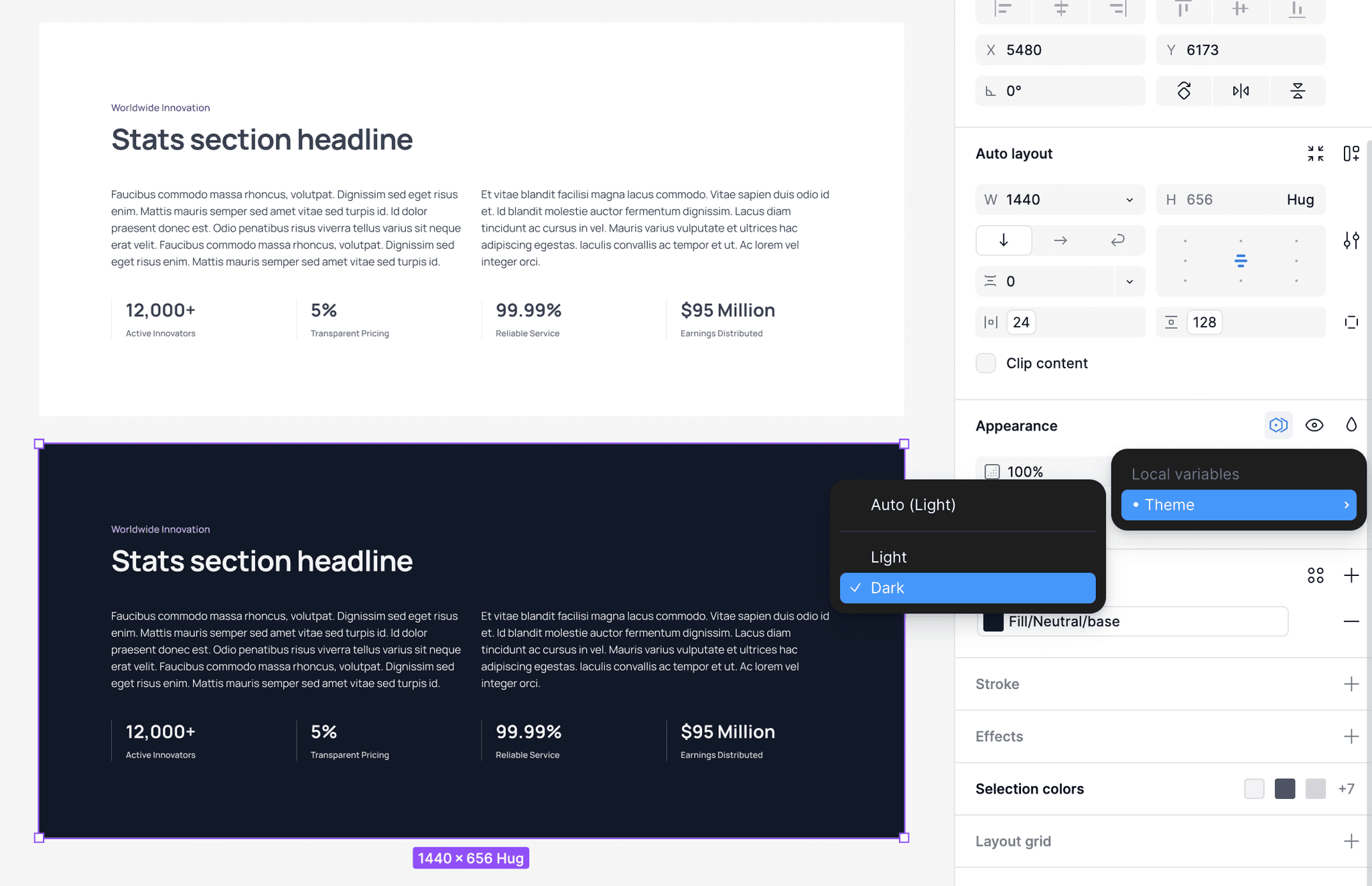 Set Up Your Figma Web Design Project for Light and Dark Mode ...