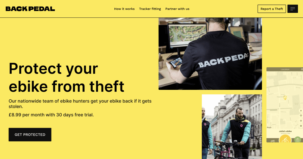 BackPedal | Theft Protection & Recovery for Ebikes
