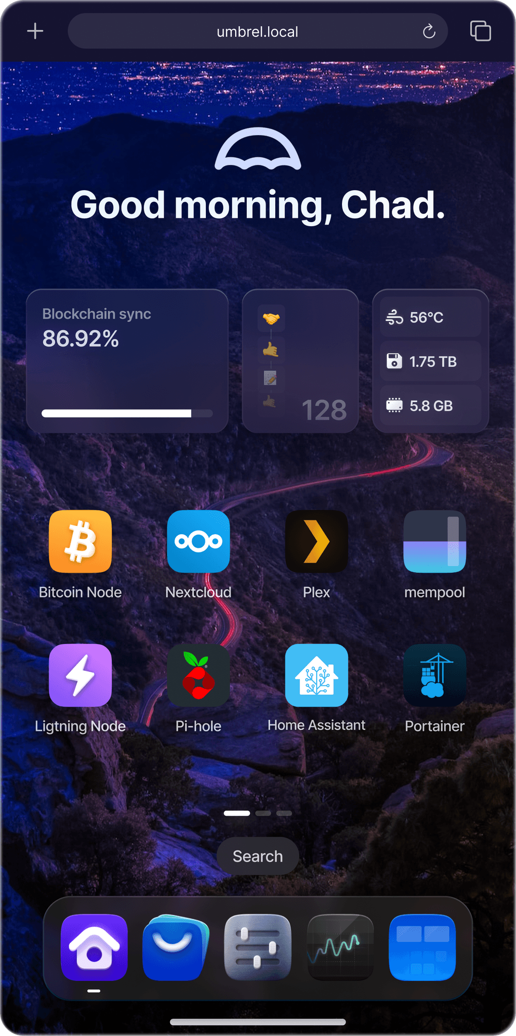 umbrelOS - An elegant OS for your home server