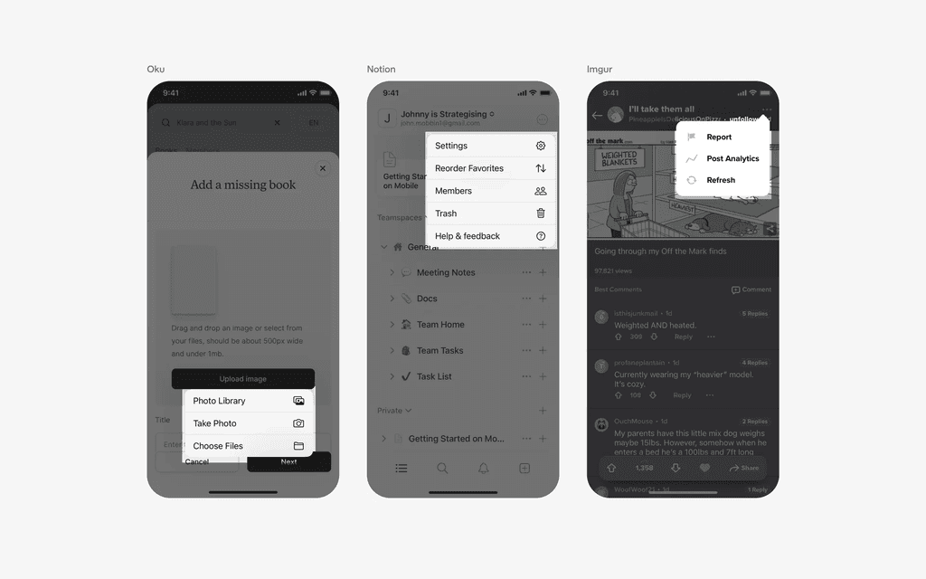 Dropdown Menu UI Design: Best practices, Design variants & Examples ...
