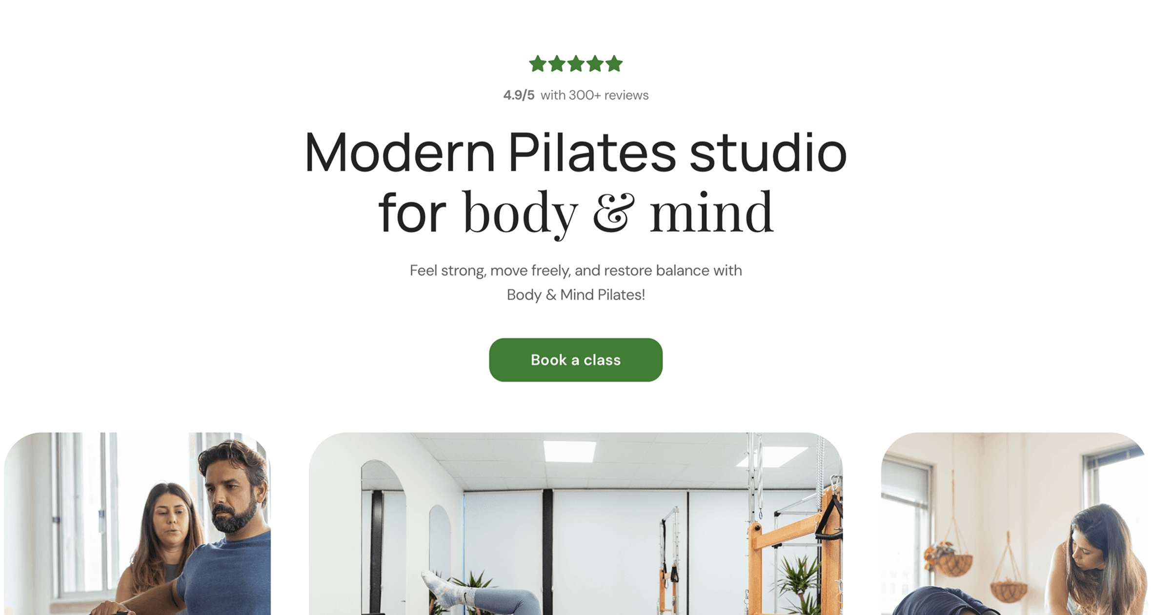 Body & Mind - Pilates Template