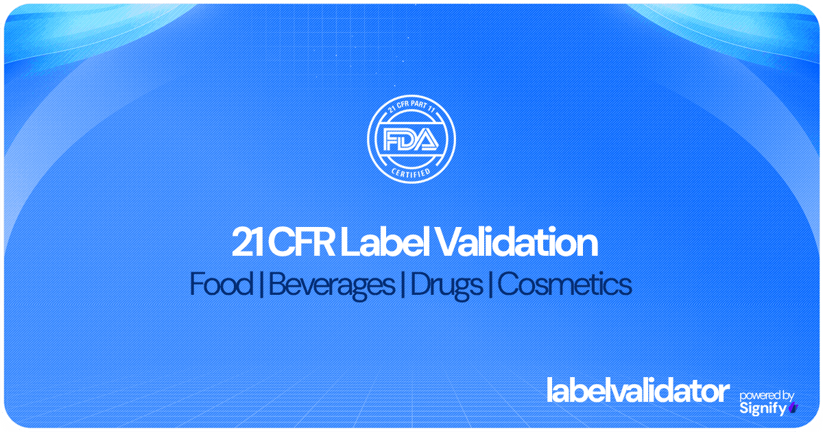 labelvalidator.com - 21 CFR Label Validation by AI