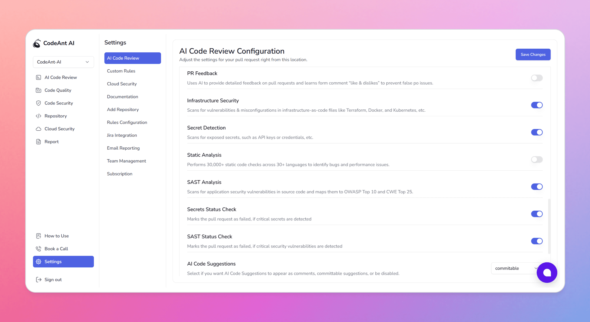 Azure Devops AI Code Review with CodeAnt AI