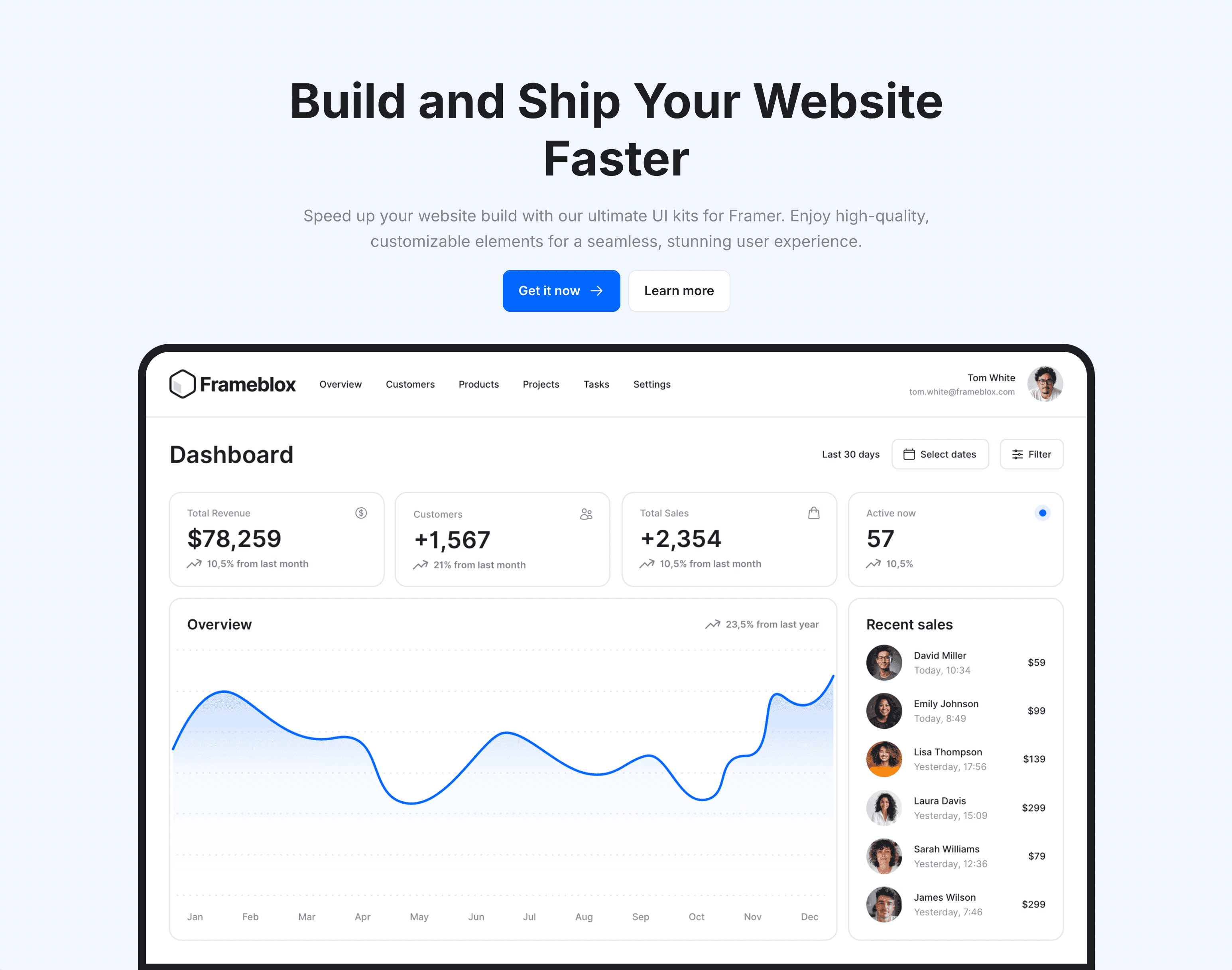Frameblox - Ultimate Framer UI Kit