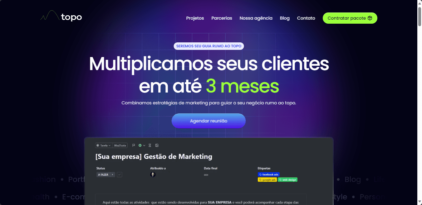 Agência Topo | Web Design e Marketing | Venâncio Aires / RS